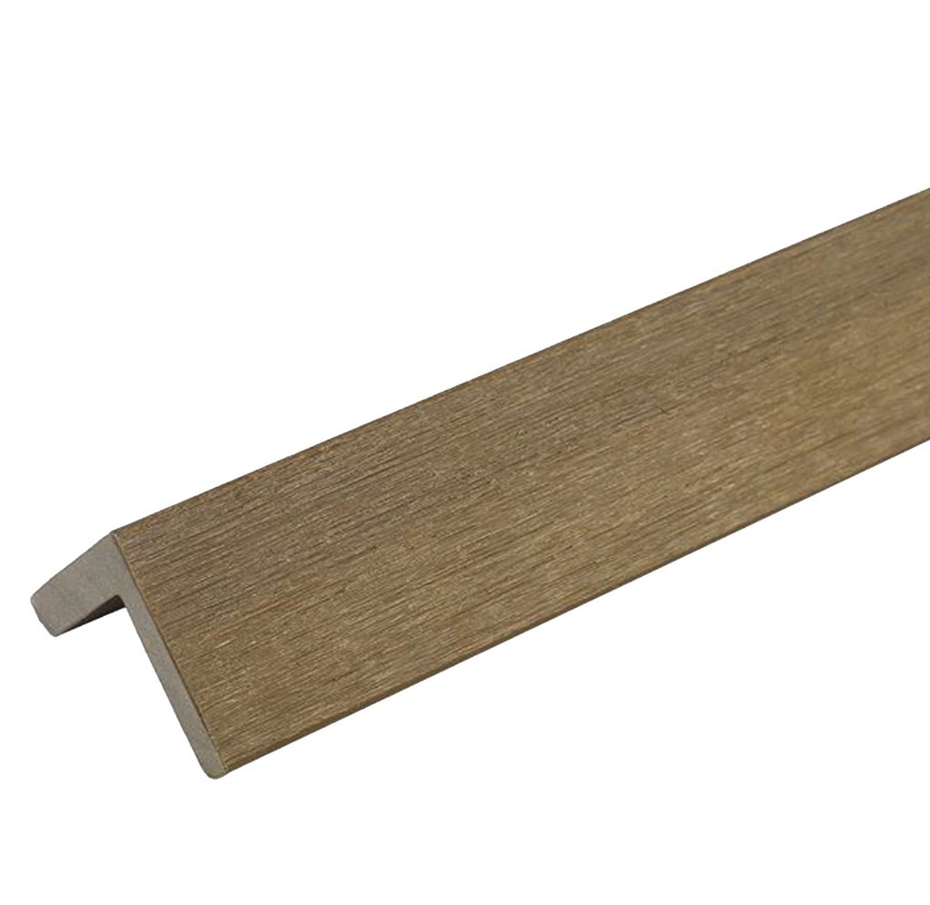 WPC Xtruewall Light Walnut Composite L Trim